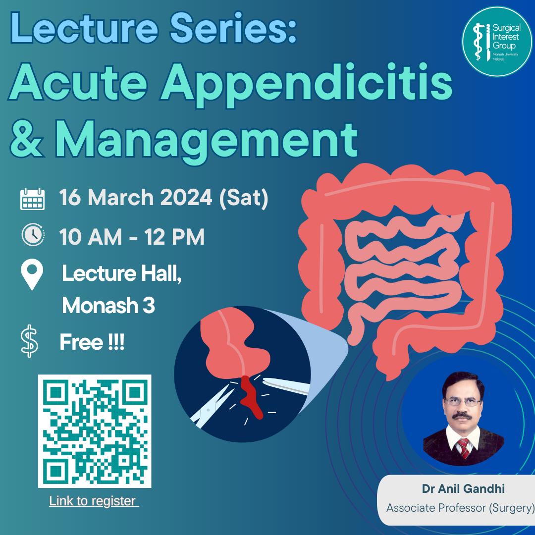 Lecture Series: Acute Appendicitis and its Management – Surgical ...